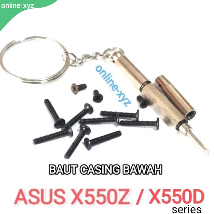 Jual baut mur sekrup casing ASUS X550D X550DP X550DA DL amd a10 a8 ...