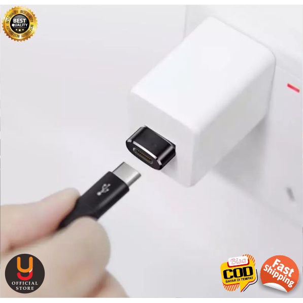 Jual Converter Batok Charger Biasa to Type C Data Transfer USB 3.0 Male ...