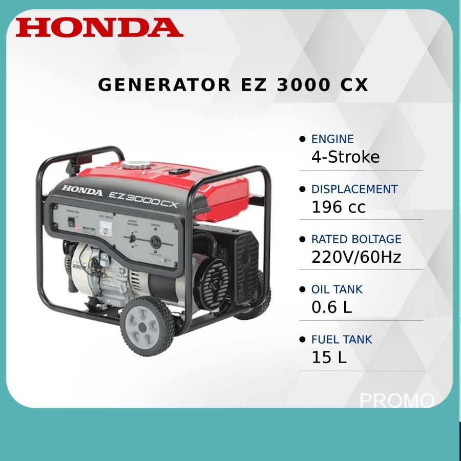 Jual HONDA Generator EZ 3000 CX genset rumah portable | Shopee Indonesia