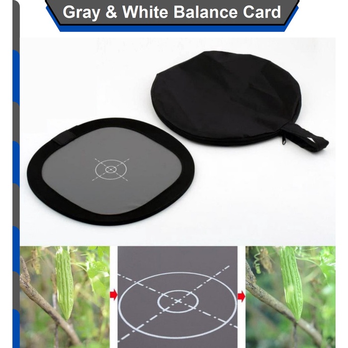 Jual Gray & White Card 18% 2 in 1 White Balance Exposure Video, Color ...
