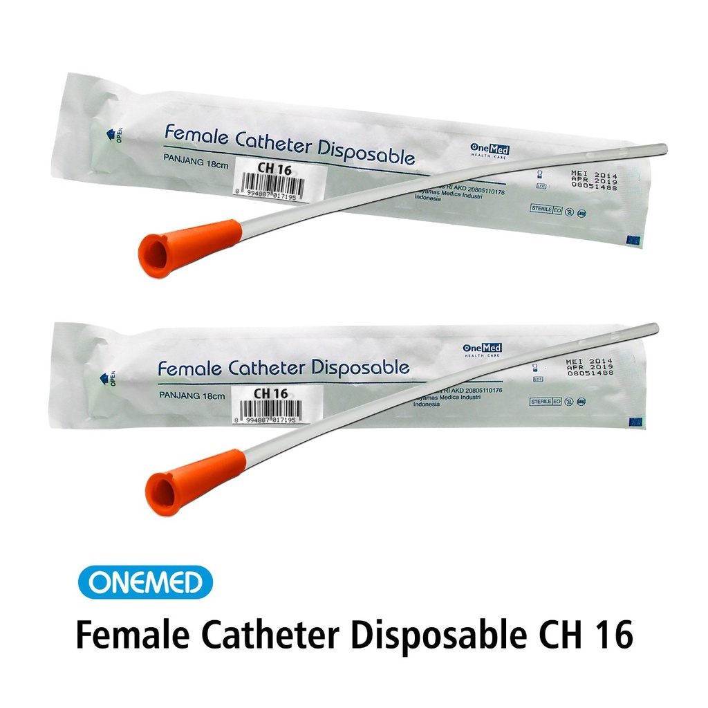Jual Female Catheter Disposable CH 16 OneMed OS | Shopee Indonesia
