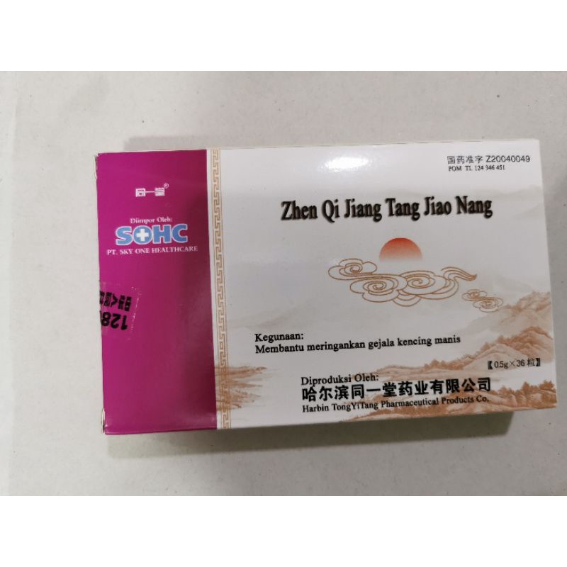 Jual Zhen Qi Jiang Tang Jiao Nang SOHC ZHENQI untuk diabetes menurukan ...