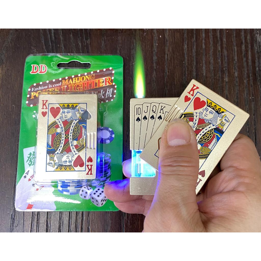 Jual Korek Jet Model Mahjong Poker Lighter Lampu Sleding Kartu | Shopee ...