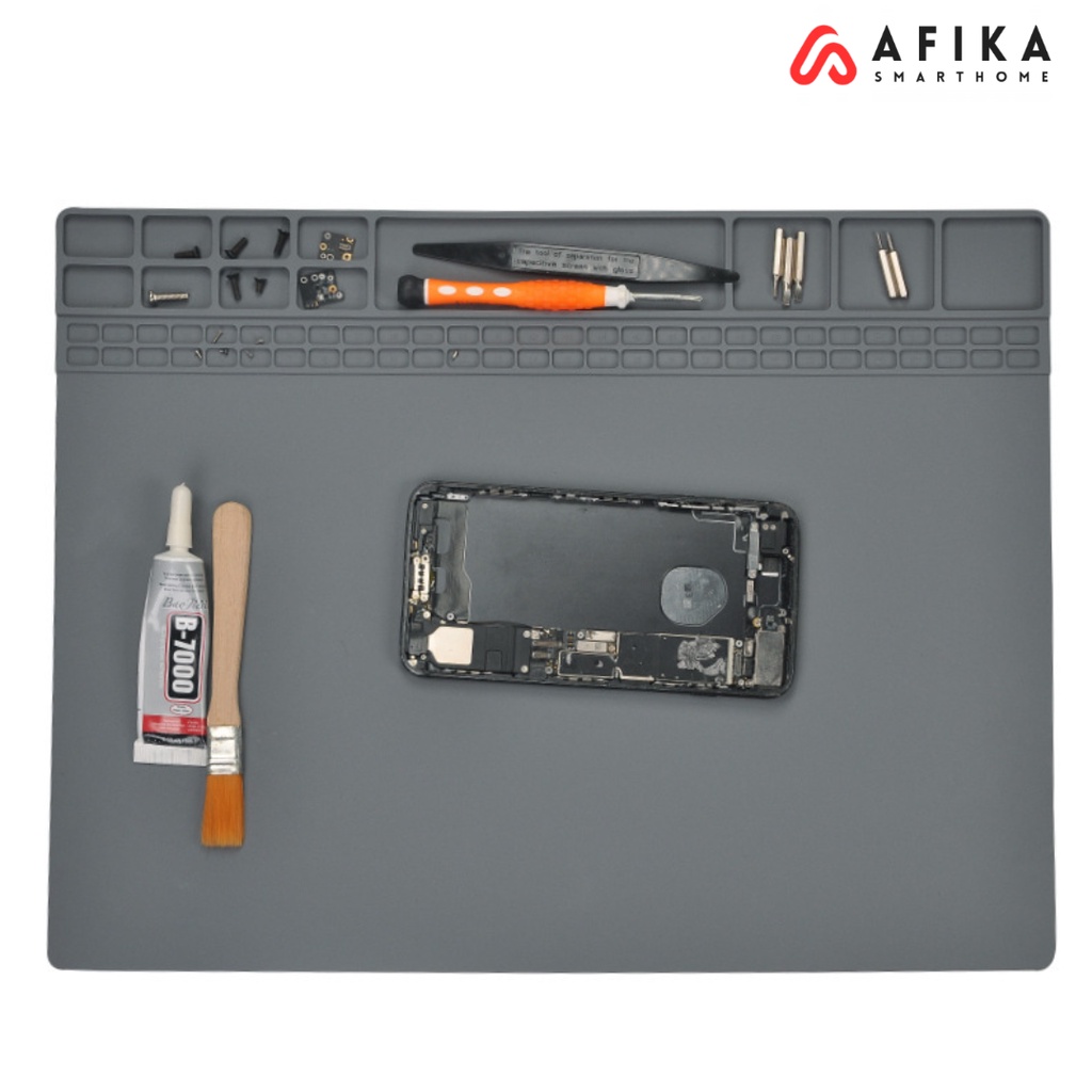 Jual Alas Matras Kerja Teknisi Magnetic Soldering Silicone Solder Mats ...