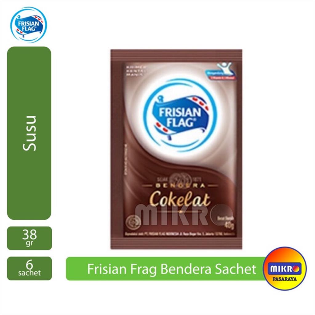Jual Frisian Flag Bendera Cokelat Renteng Rasa Coklat [38 gr x 6 sachet ...