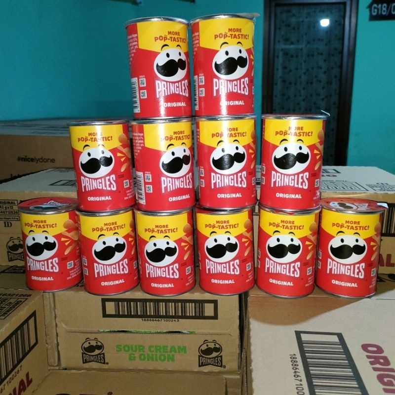 Jual [1 DUS ISI 12] Pringles 42 gr - pringles 42 g - Pringles mini ...