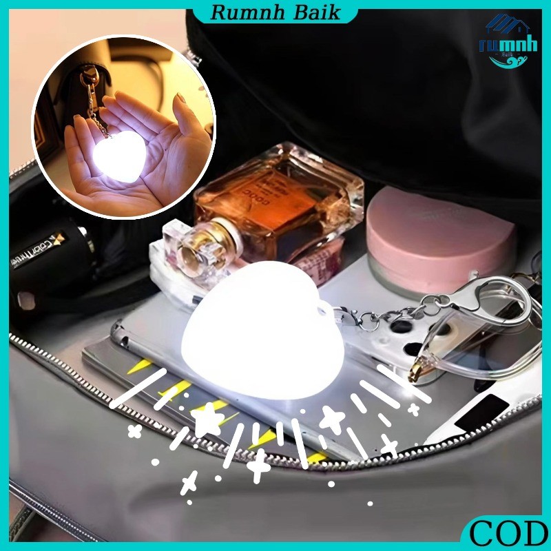 Jual LED Night Lamp for Bedroom Heart Shape Purse Light Shaped Tail ...