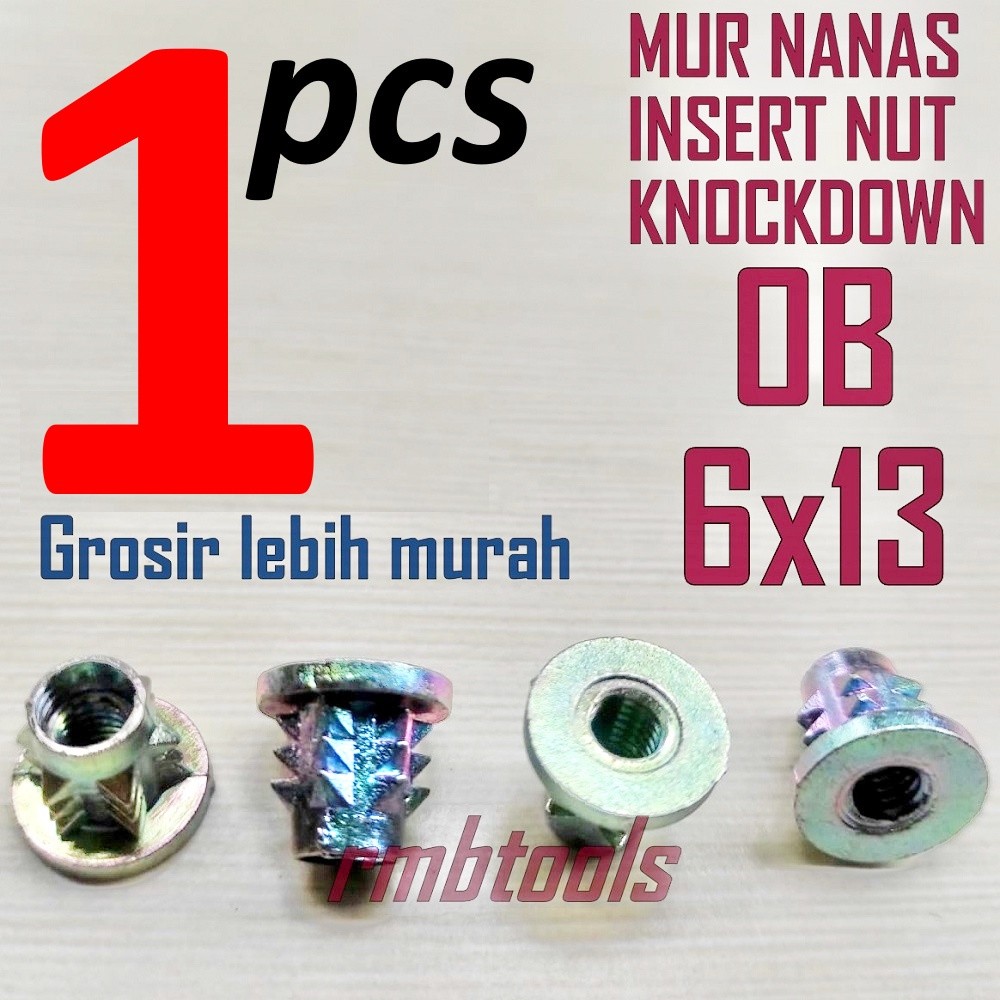 Jual MUR NANAS M6 x 13 TIPE OB / MUR KNOCKDOWN FURNITURE M6 / MUR ...