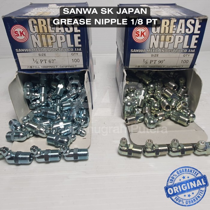 Jual Nepel Stempet Gemuk 1/8 PT BENGKOK 67 90 Grease Nipple SANWA SK JAPAN | Shopee Indonesia