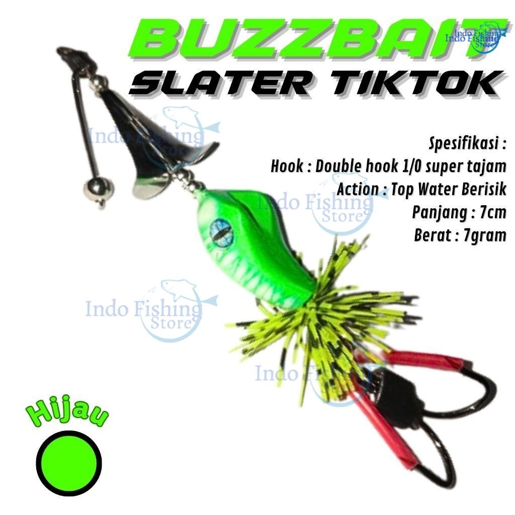 Jual Buzzbait Mini Slater Tiktok Super Berisik Umpan pancing Lure ...