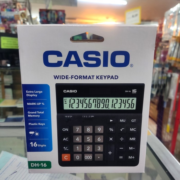 Jual Kalkulator Casio DH 16 BK Original | Shopee Indonesia