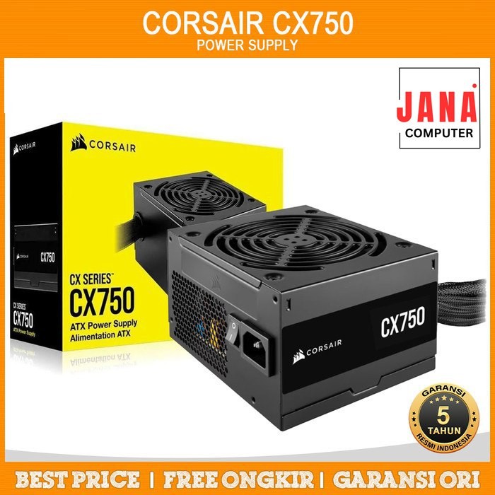 Jual PSU CORSAIR CX750 750W 80+ Bronze | Power Supply 750 Watt | Shopee Indonesia