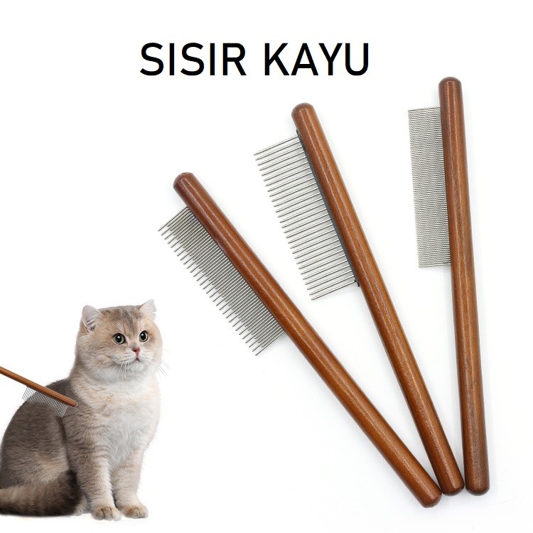 Jual Sisir Kutu Hewan Anjing dan Kucing Bahan Kayu dan Besi Sisir Kutu ...