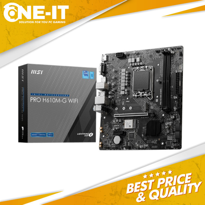 Jual Motherboard MSI PRO H610M-G WIFI DDR5 INTEL H610 LGA1700 | Shopee ...