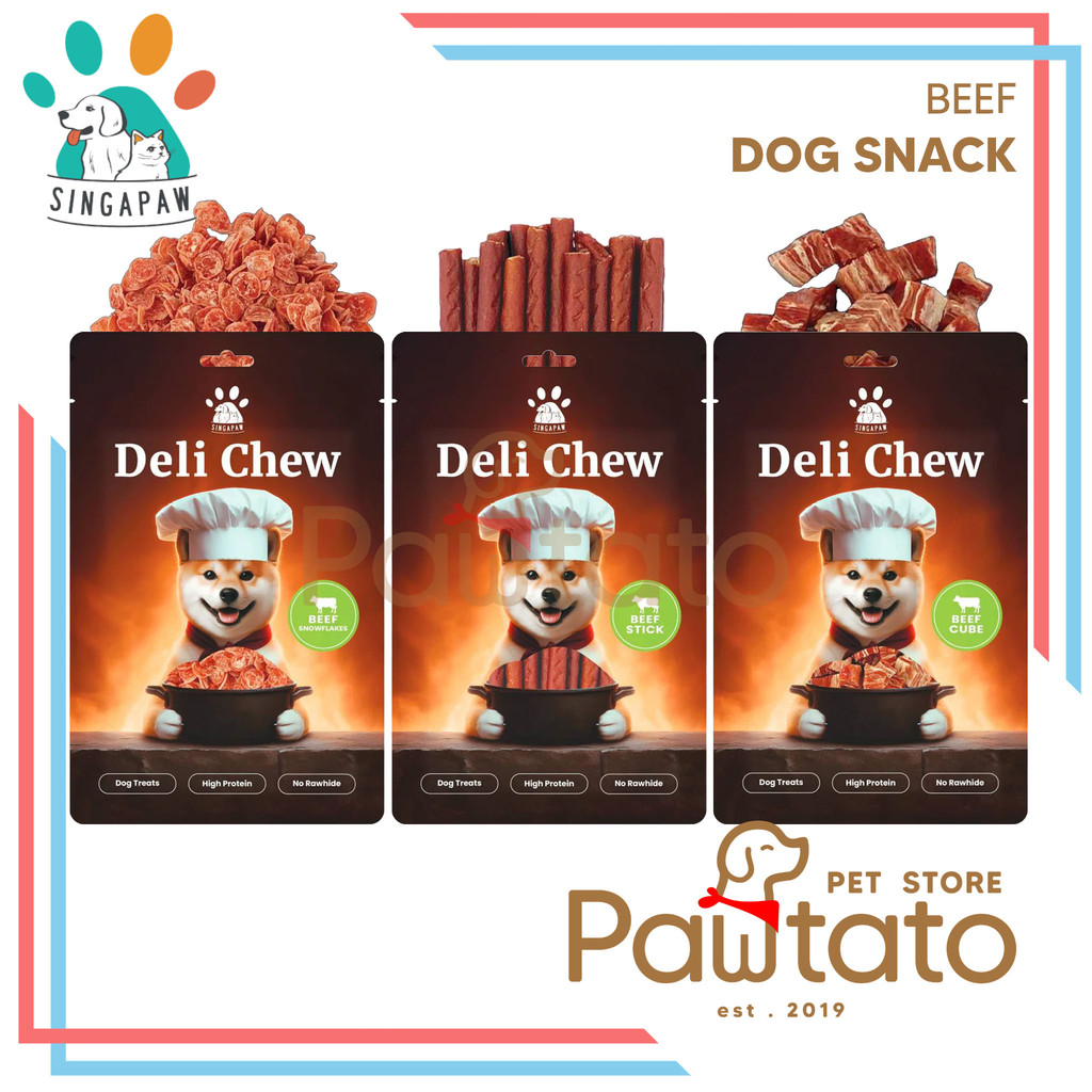 Jual Snack Anjing Singapaw Deli Chew Beef Puppy Dog Treat Cemilan ...