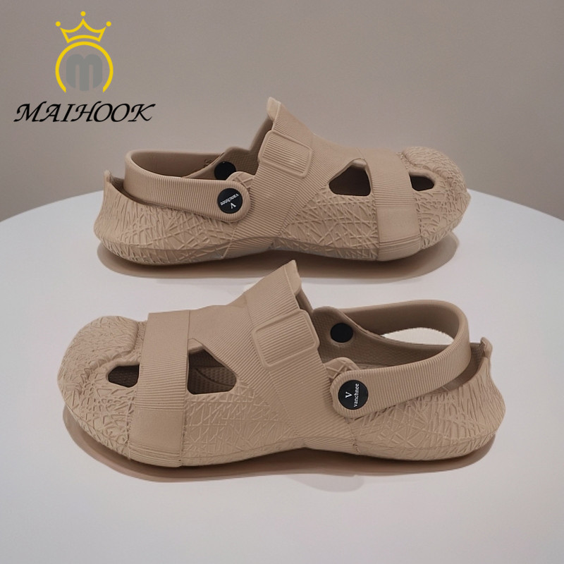 Jual MAIHOOK Sandal Baim Wanita Dewasa Sandal Clog Kekinian Karet Tebal ...