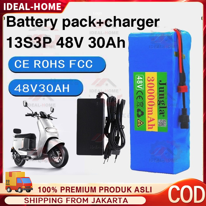 Jual 【COD】 lithium-ion battery 48V 30Ah 1000W 13S3P battery 54.6V ...