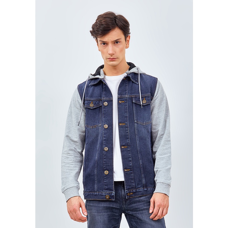 Jual MANZONE Jacket Outerwear Pria GARMOND-NAVY | Shopee Indonesia