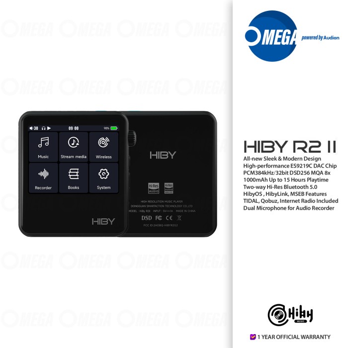 Jual New HIBY R2 II/Gen 2 ES9219C Bluetooth Portable Digital Music ...