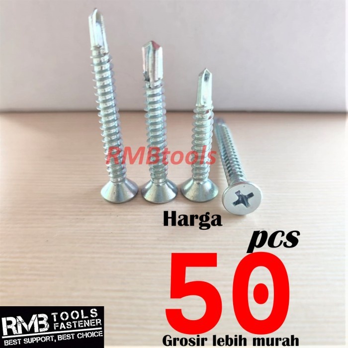 Jual Sekrup Roofing SDS 10 x 25 mm / Baut Sekrup Baja Ringan FH 10 x 25 ...