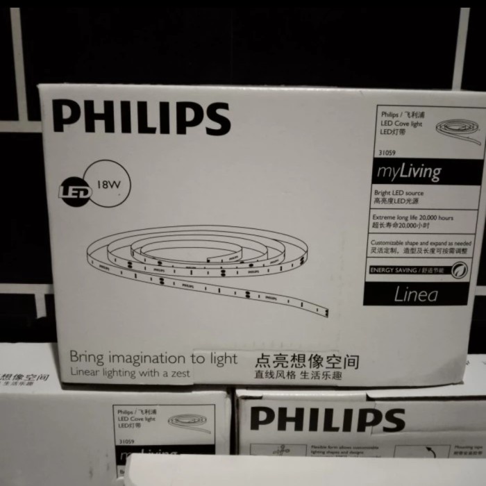 Jual lampu LED STRiP 18 WATT 31059 3000K 5mtr cahaya kuning linea ...