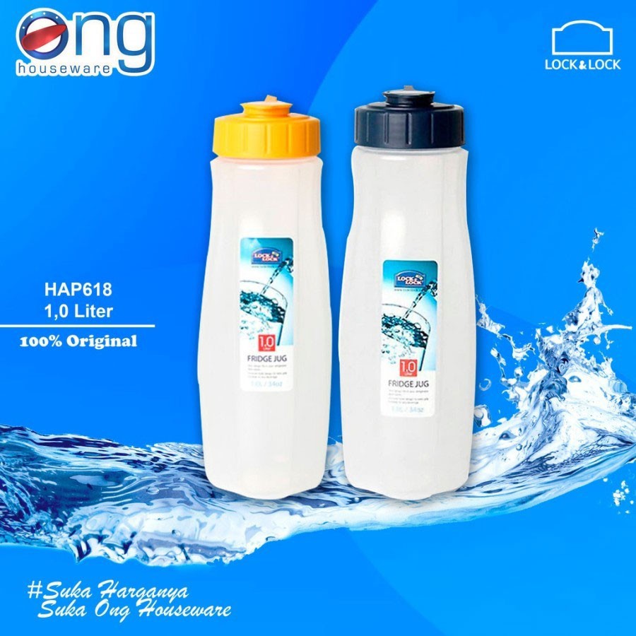 Jual Botol Air Minum Slim Water Bottle Lock n Lock 1 L 1 Liter HAP 618B ...