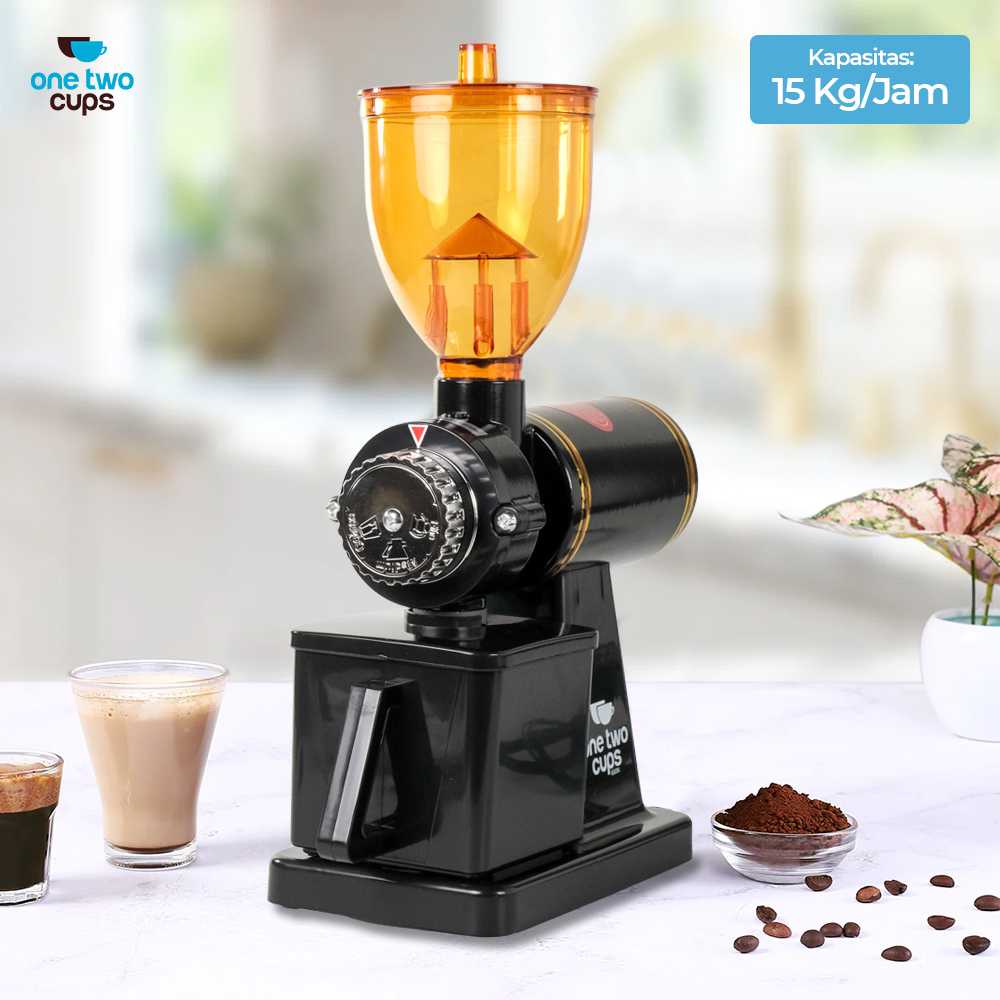 Jual One Two Cups Alat Penggiling Kopi Elektrik Coffee Grinder Adjustable Gilingan Kopi 600N ...