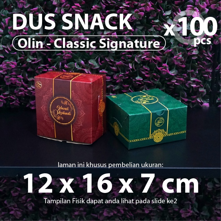 Jual Paket 100 pcs - Dus Motif 12 x 16 x 7 cm - Signature Classic ...
