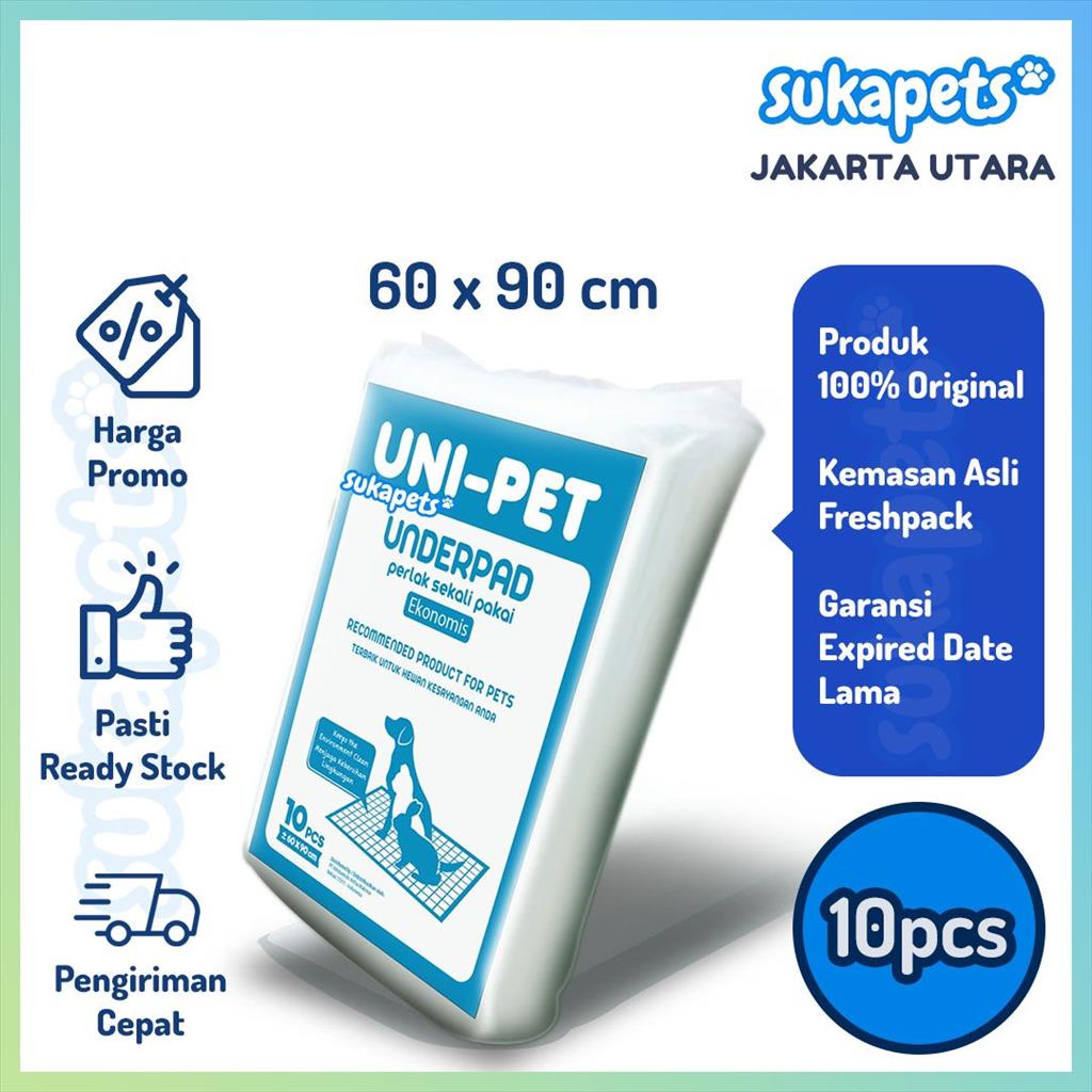 Jual Unipet Underpad Perlak Alas Pipis BAB Hewan Peliharaan XL 60x90 ...