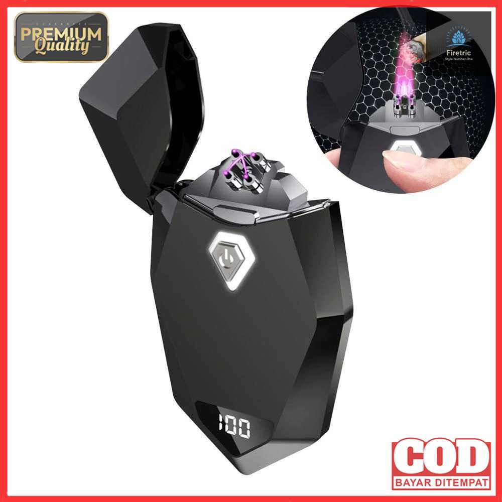 Jual Firetric Korek Api Elektrik Pulse Plasma Double Arc Lighter ...