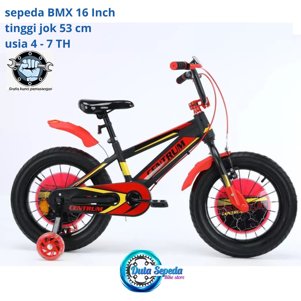 Jual Sepeda anak laki CENTRUM ukuran 16 inch ban 16 x 3.0 | Shopee ...