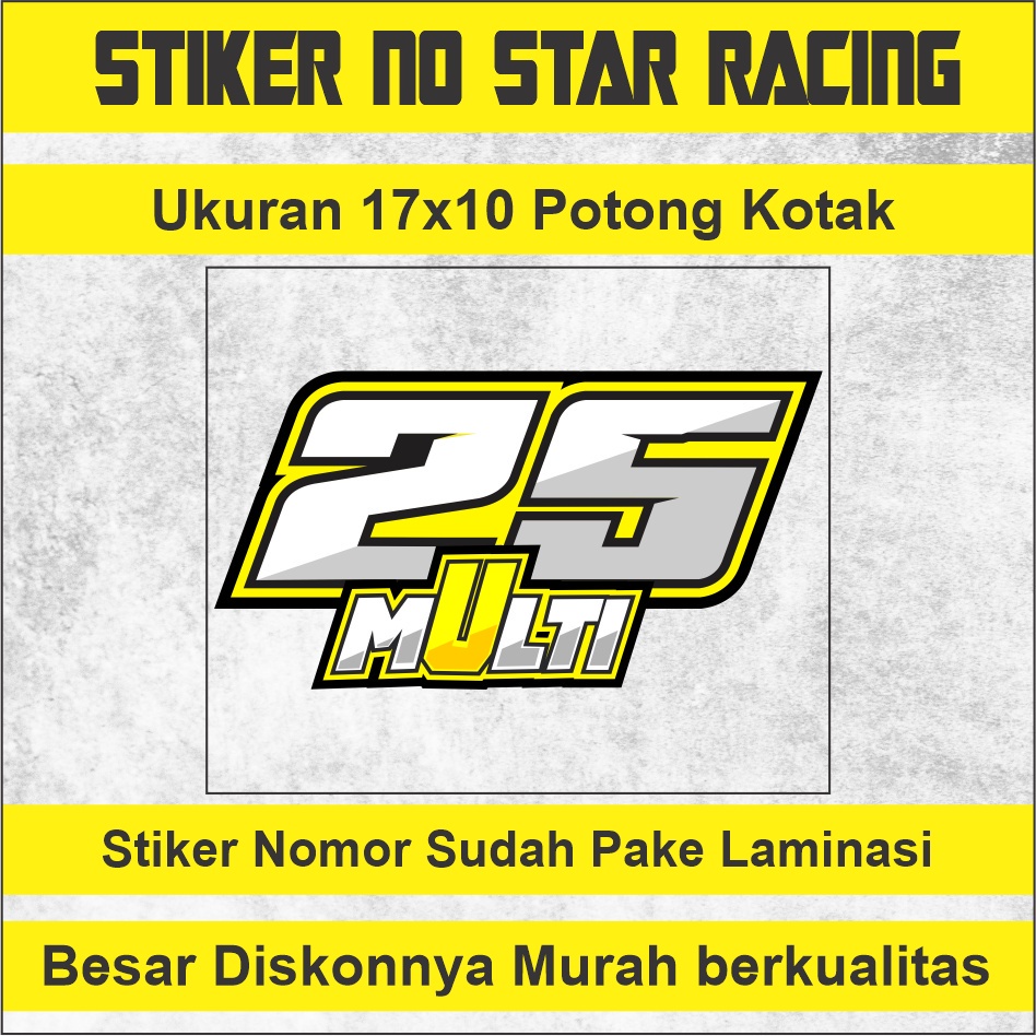 Jual Stiker Nomor Star Motor Balap Motor Stiker Nomor Star Roadrace ...