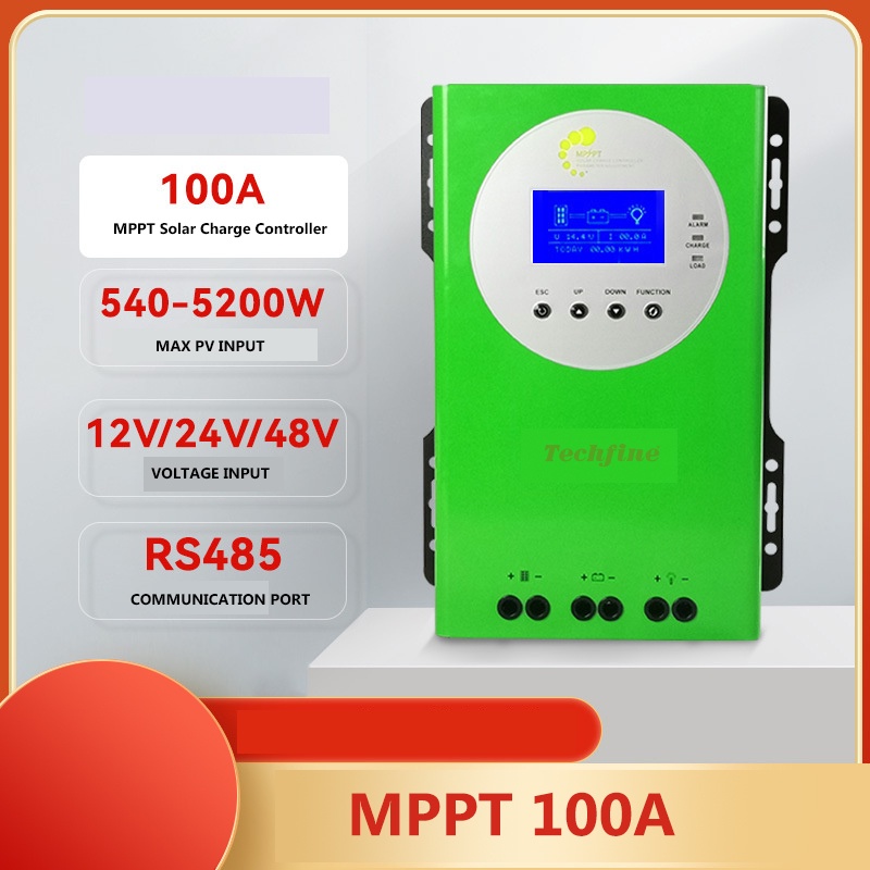 Jual MPPT 60A 100A TECHFINE ML100 SOLAR CHARGE CONTROLLER SCC PANEL ...