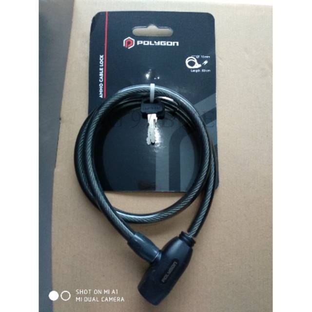 Jual KUNCI SEPEDA / LOCK SEPEDA SPIRAL AMMO POLYGON | Shopee Indonesia