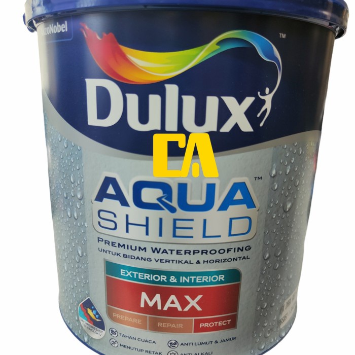 Jual DULUX AQUASHIELD MAX WATERPROOFING EXTERIOR DAN INTERIOR 20KG ...