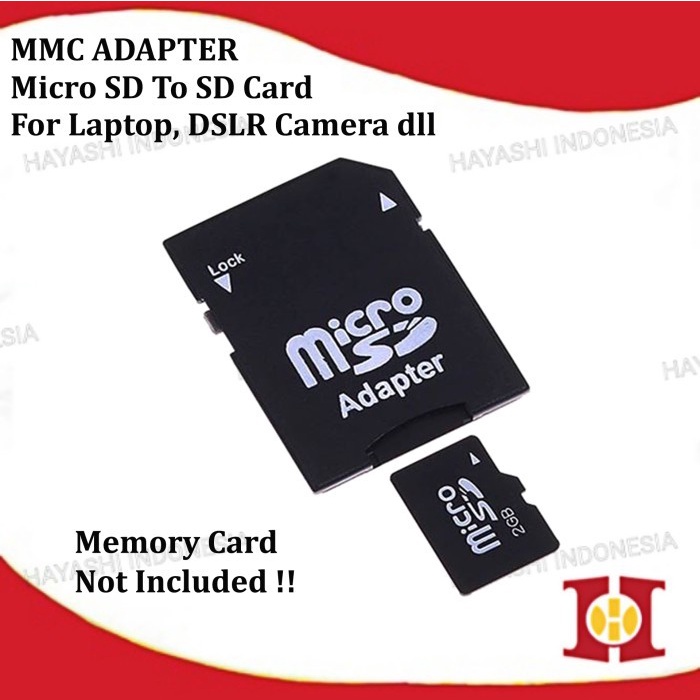 Jual Adapter Adaptor Converter Micro SD Card To SD Card Rumah Memory ...