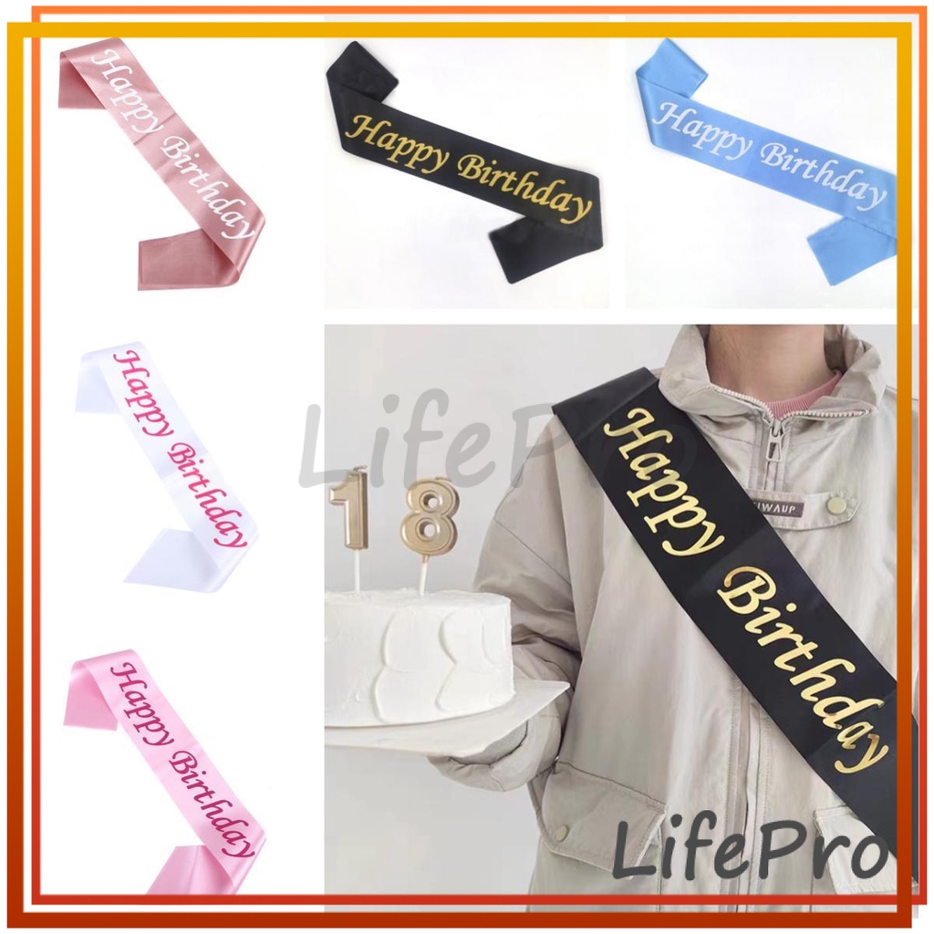Jual Selempang Ulang tahun Sash Happy Birthday Girl Bride To Be ...