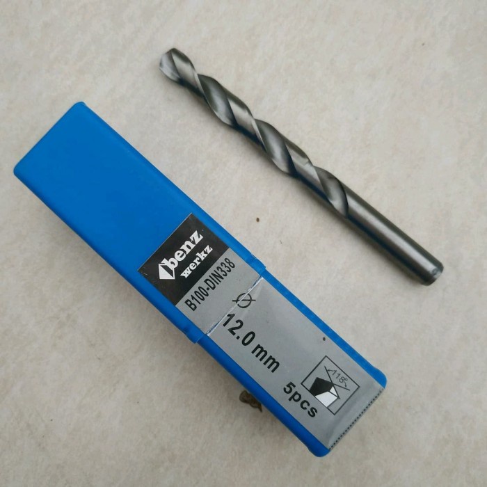 Jual Mata Bor Besi 12mm Benz Drill Bit HSS 12 mm | Shopee Indonesia