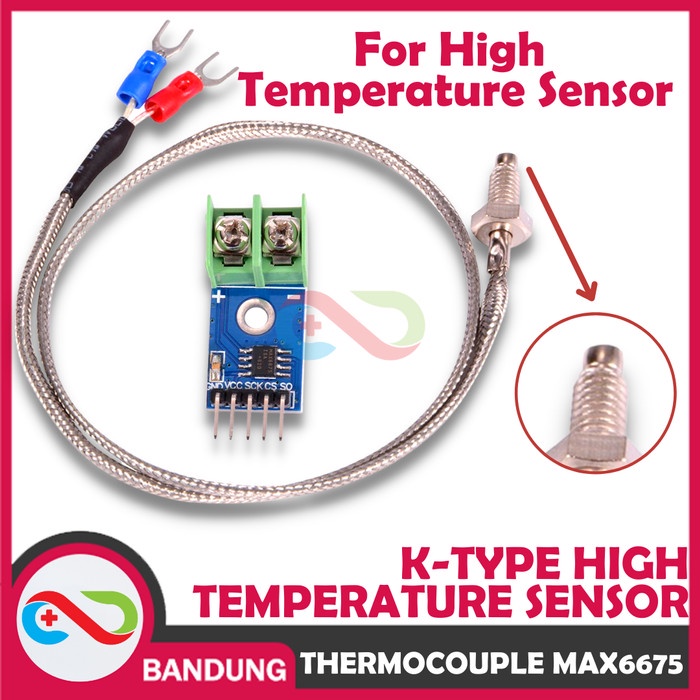 Jual K-TYPE THERMOCOUPLE MAX6675 HIGH TEMPERATURE SENSOR FOR ARDUINO SENSOR SUHU | Shopee Indonesia