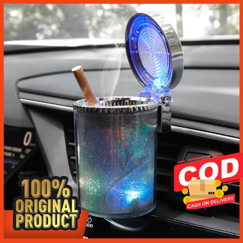 Jual HOSELA Asbak Mobil Aestetik Car Ashtray Tempat Putung Rokok LED ...