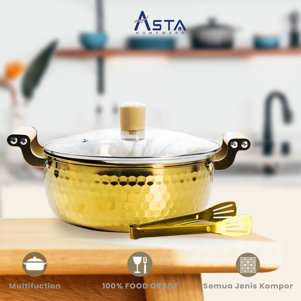 Jual ASTA Panci Set 4 pcs Lengkap Anti Lengket | Kitchen Set Panci Anti ...