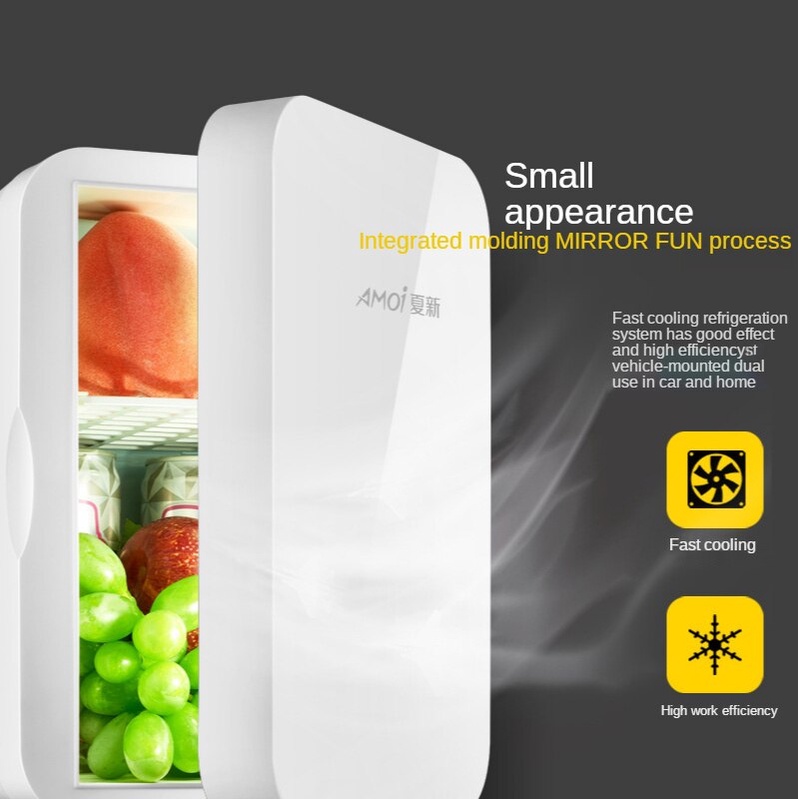 Jual Kulkas Mini Portable Mobil 2 in 1 Cooler Warmer 8L - White ...