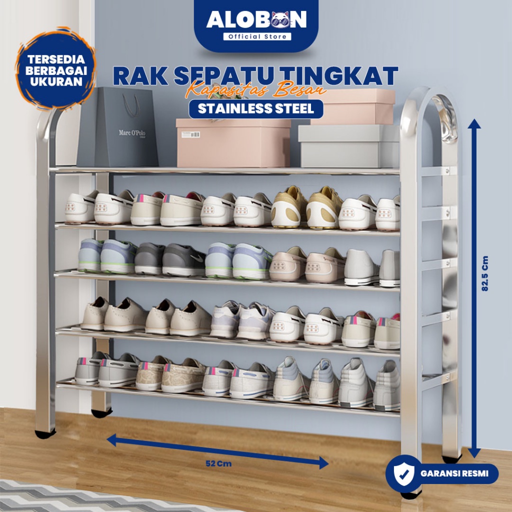 Jual CD33F ALOBON Rak Sepatu tingkat/ rak sepatu kokoh/tempat sepatu ...