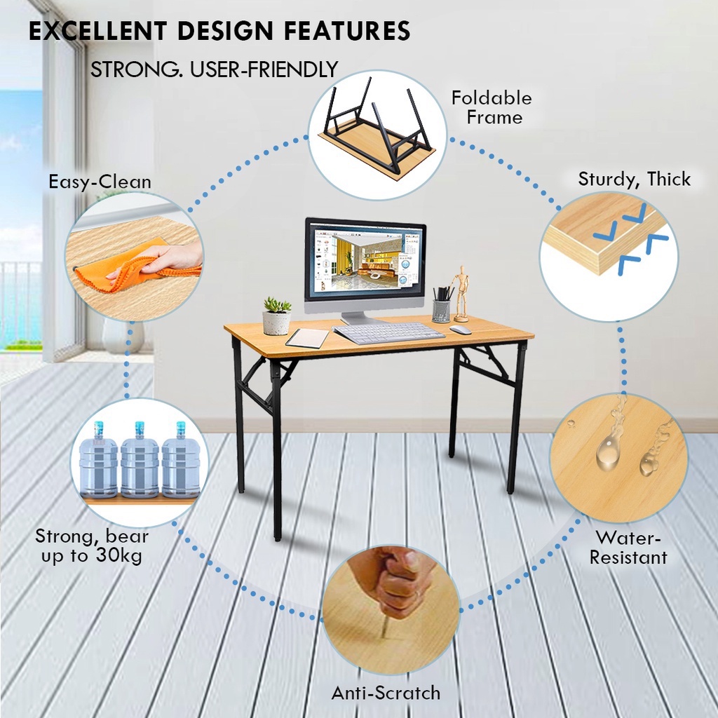 Jual Meja Kantor Murah Meja Lipat Portabel Meja Belajar Meja Kantor Besi Meja Pelatihan ...
