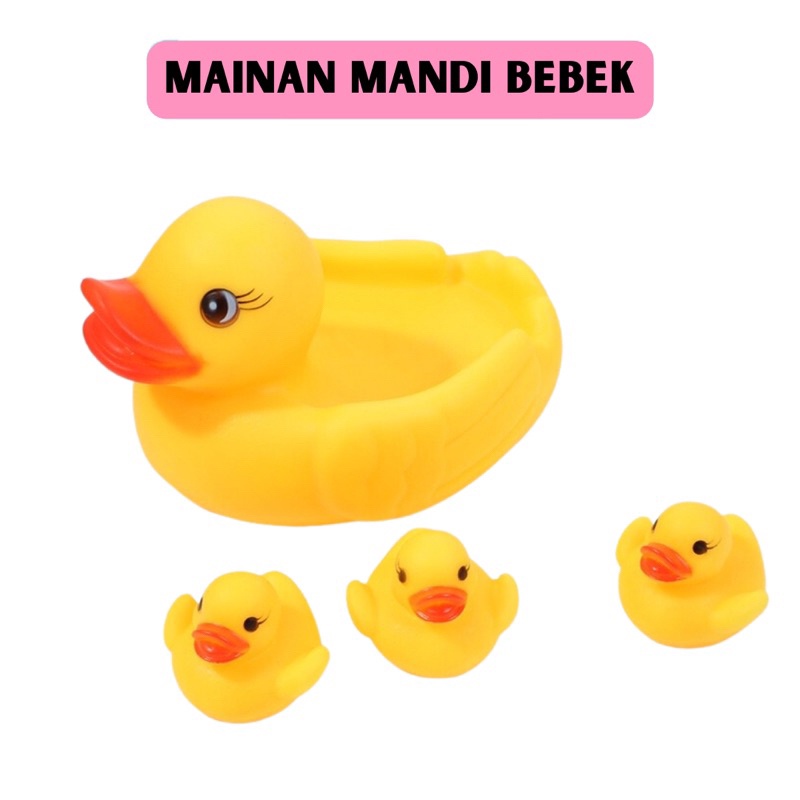 Jual SumoBaby Mainan Bebek Karet Mandi Bunyi Pencet Induk Mini Anak ...