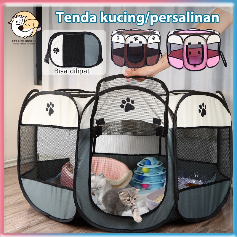 Jual Tenda kucing Kucing Anjing Kandang Lipat Hewan Bahan Kain kandang ...