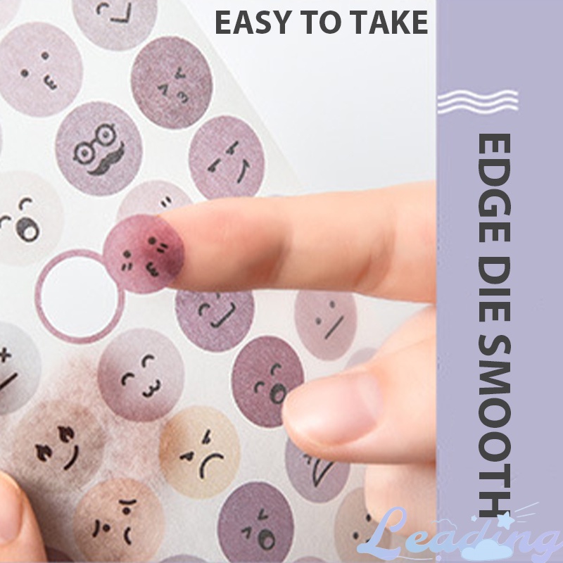 Jual Stiker Wajah Tersenyum Kreatif Stiker Titik Bulat Stiker Bahan ...