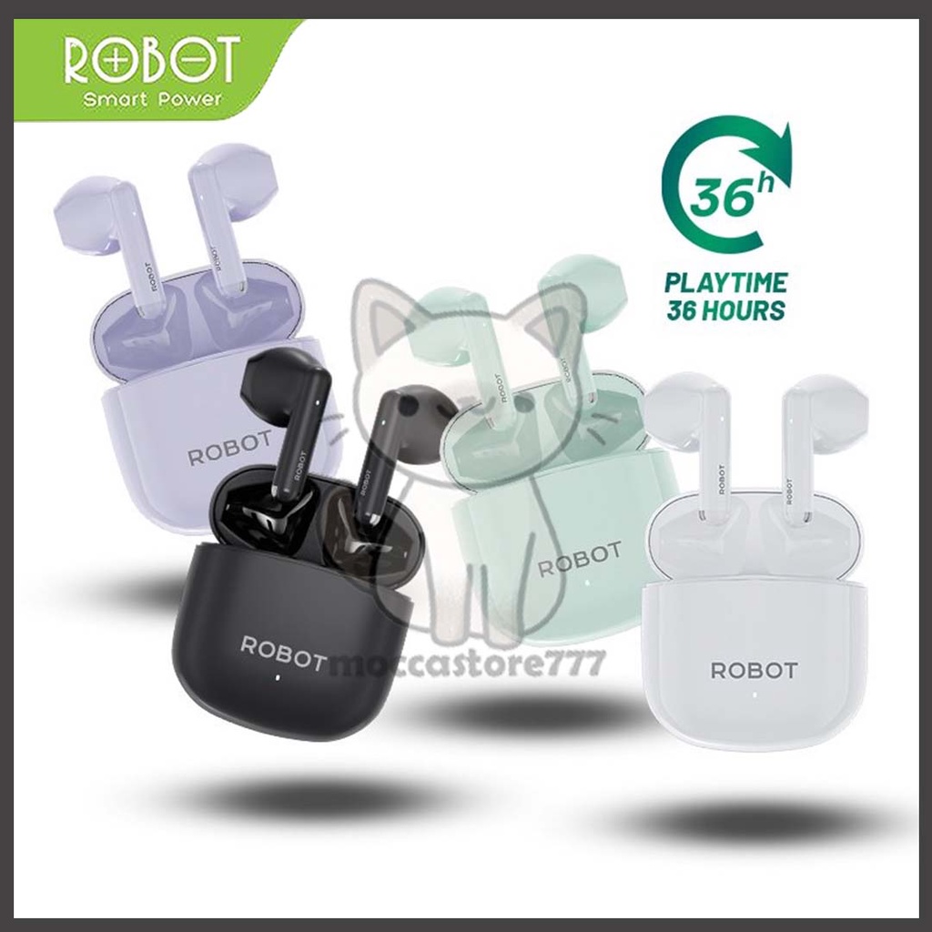 Jual Robot T60 TWS Earphone Bluetooth Half Ear Wireless Bluetooth Airbuds - Garansi Resmi 1 ...