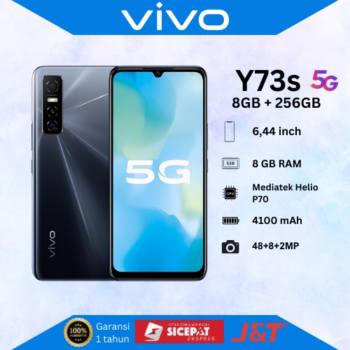 Jual Vivo Y73s HP Murah Android 5G RAM 8GB ROM 256GB 6.44 Inch AMOLED Sensor Sidik Jari di Bawah ...