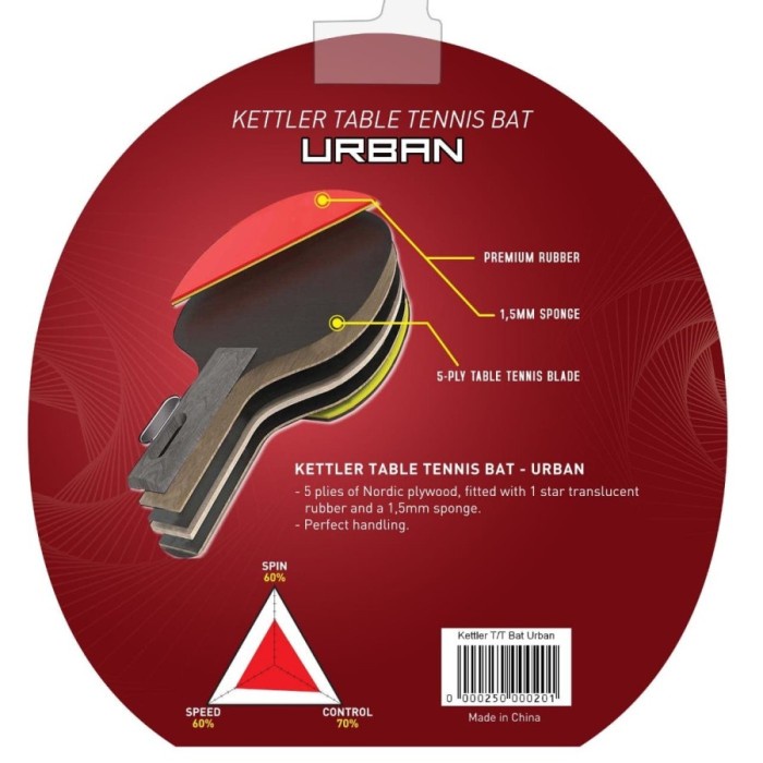 Jual KETTLER TABLE TENNIS BAT URBAN / Bat Tenis Meja URBAN | Shopee ...